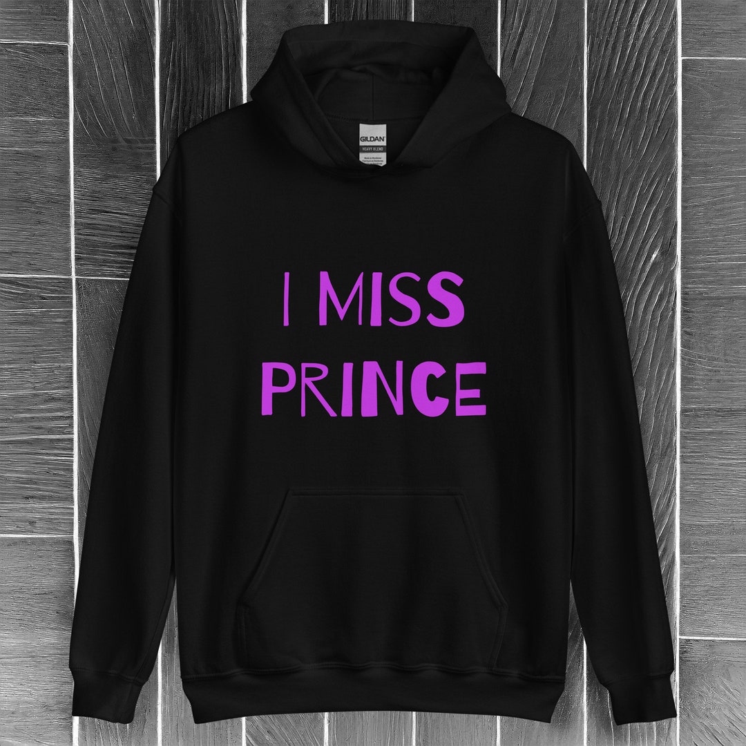 Purple 'I Miss Prince' Hoodie | Tribute to the Legendary Musician ...