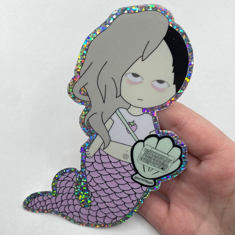 Nerissa Glitter Sticker / AAC Awareness / AAC Acceptance / Selective ...