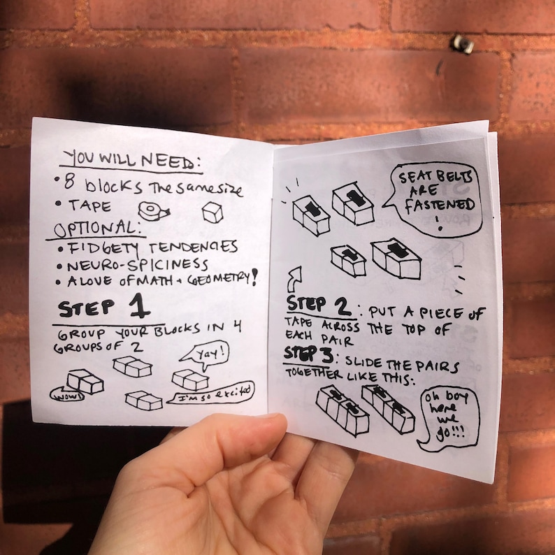 Zine: Make Your Own Infinity Cube - Fidget Toy With Wood Blocks. Maker ...