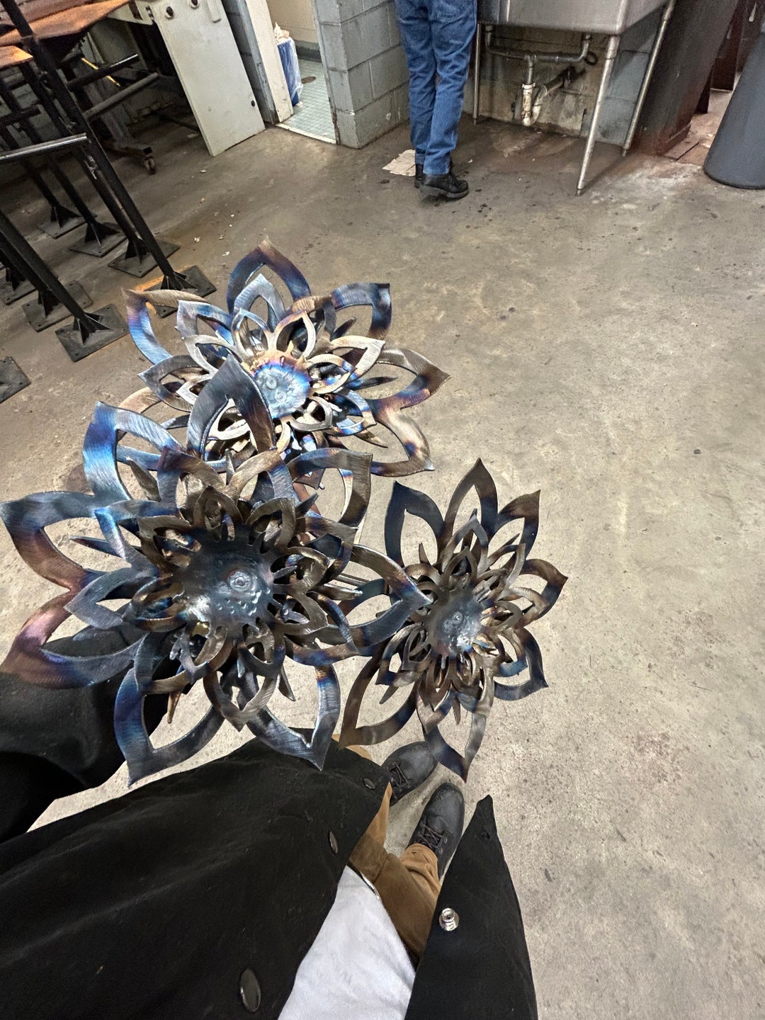 Metal Flowers - Etsy