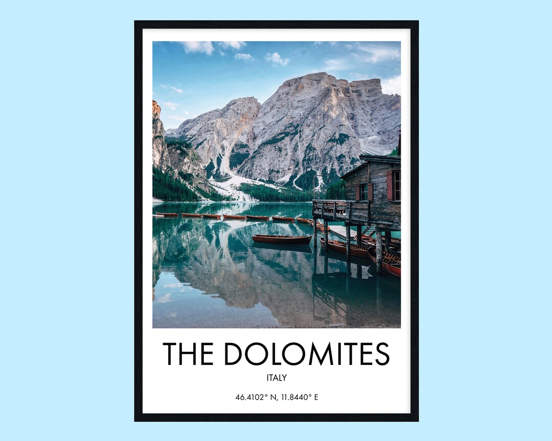 The Dolomites Print, the Dolomites Wall Art, the Dolomites Poster, the ...