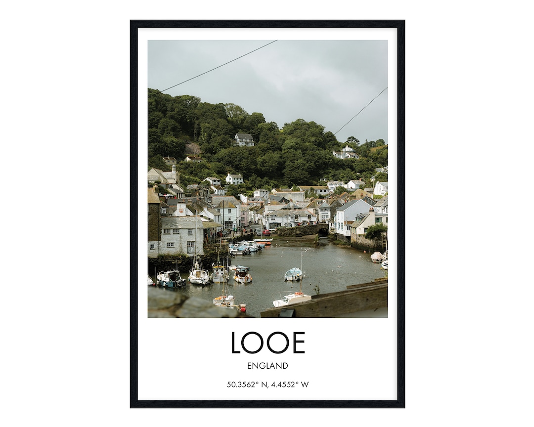 Looe Poster, Looe Wall Art, Looe Wall Decor, Looe Home Decor, Looe ...