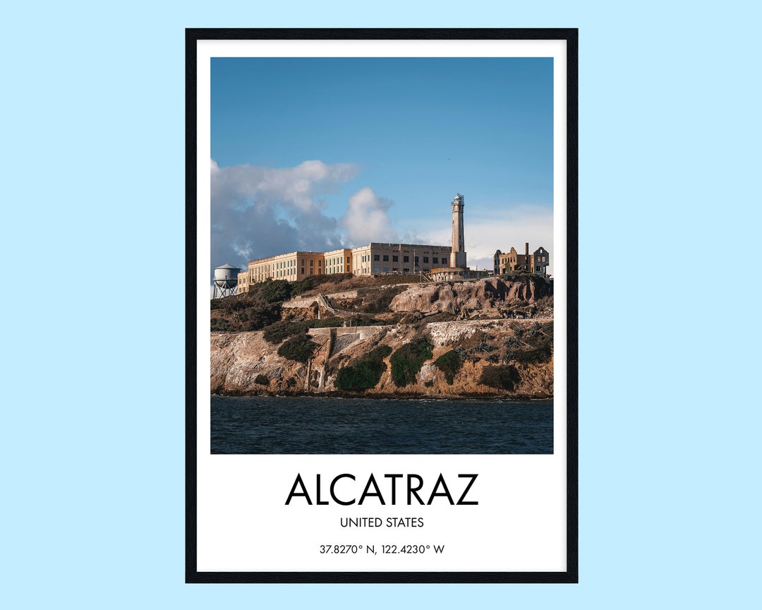 Alcatraz Print, Alcatraz Wall Art, Alcatraz Poster, Alcatraz ...