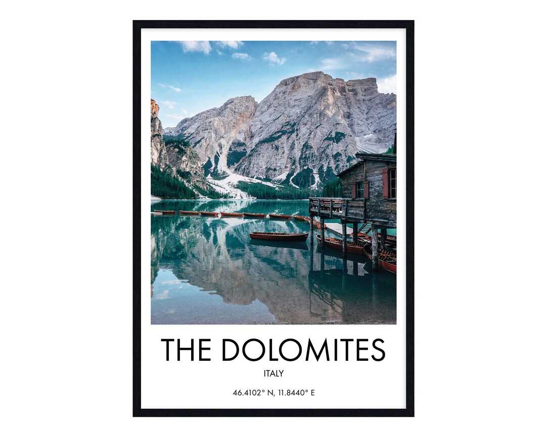 The Dolomites Poster, the Dolomites Wall Art, the Dolomites Wall Decor ...