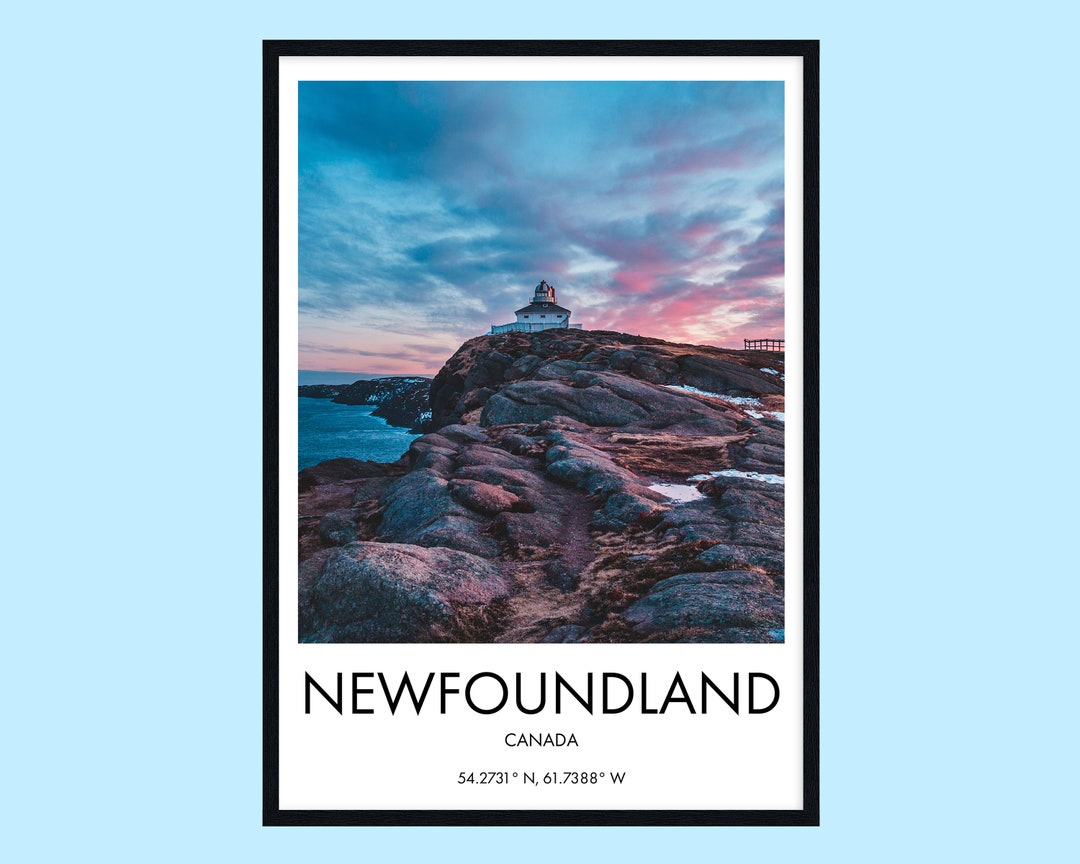 Newfoundland Print, Newfoundland Wall Art, Newfoundland Poster ...