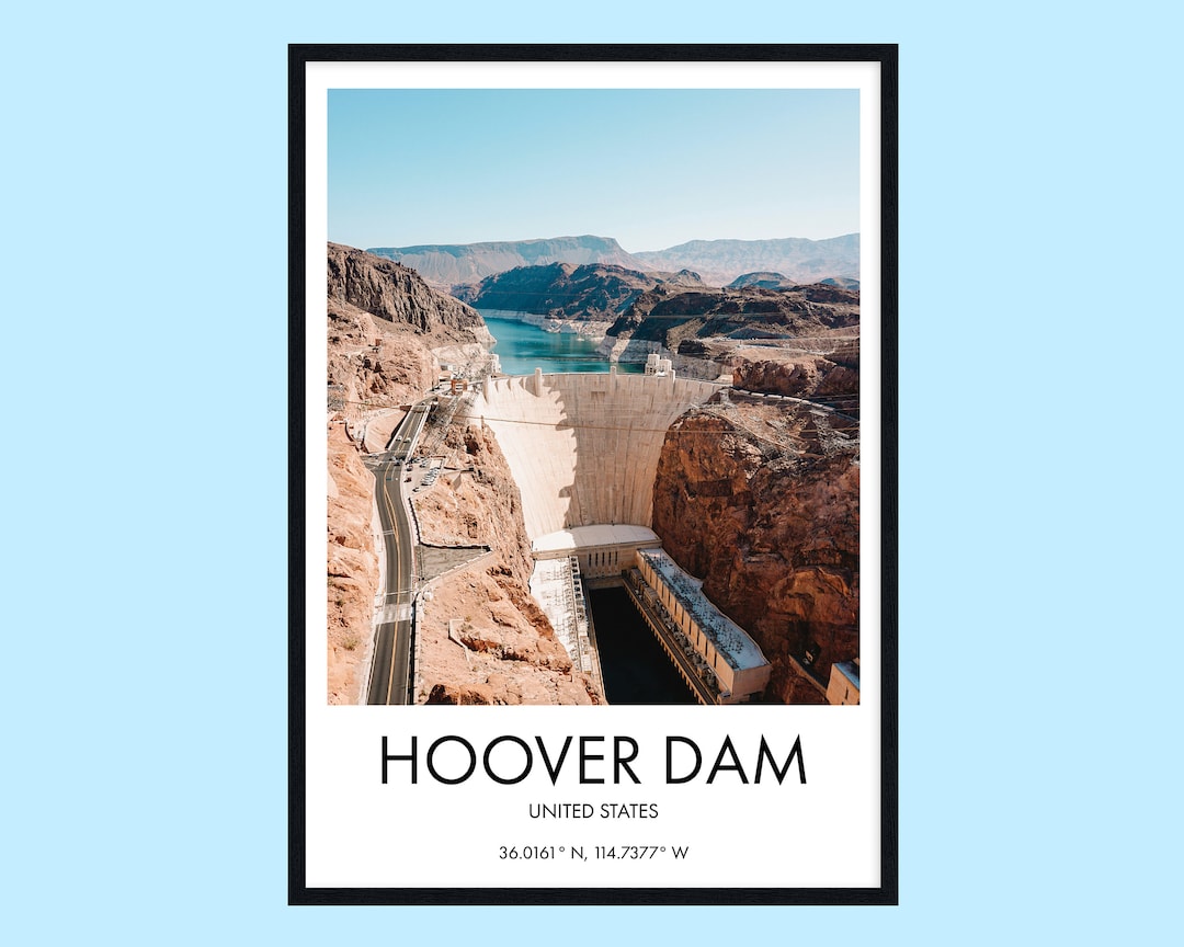 Hoover Dam Print, Hoover Dam Wall Art, Hoover Dam Poster, Hoover Dam ...