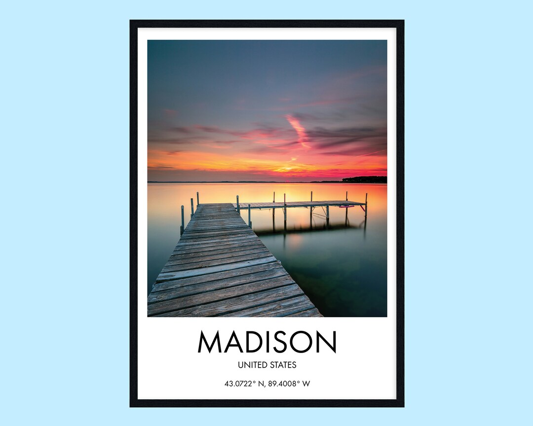 Madison Print, Madison Wall Art, Madison Poster, Madison Photography ...