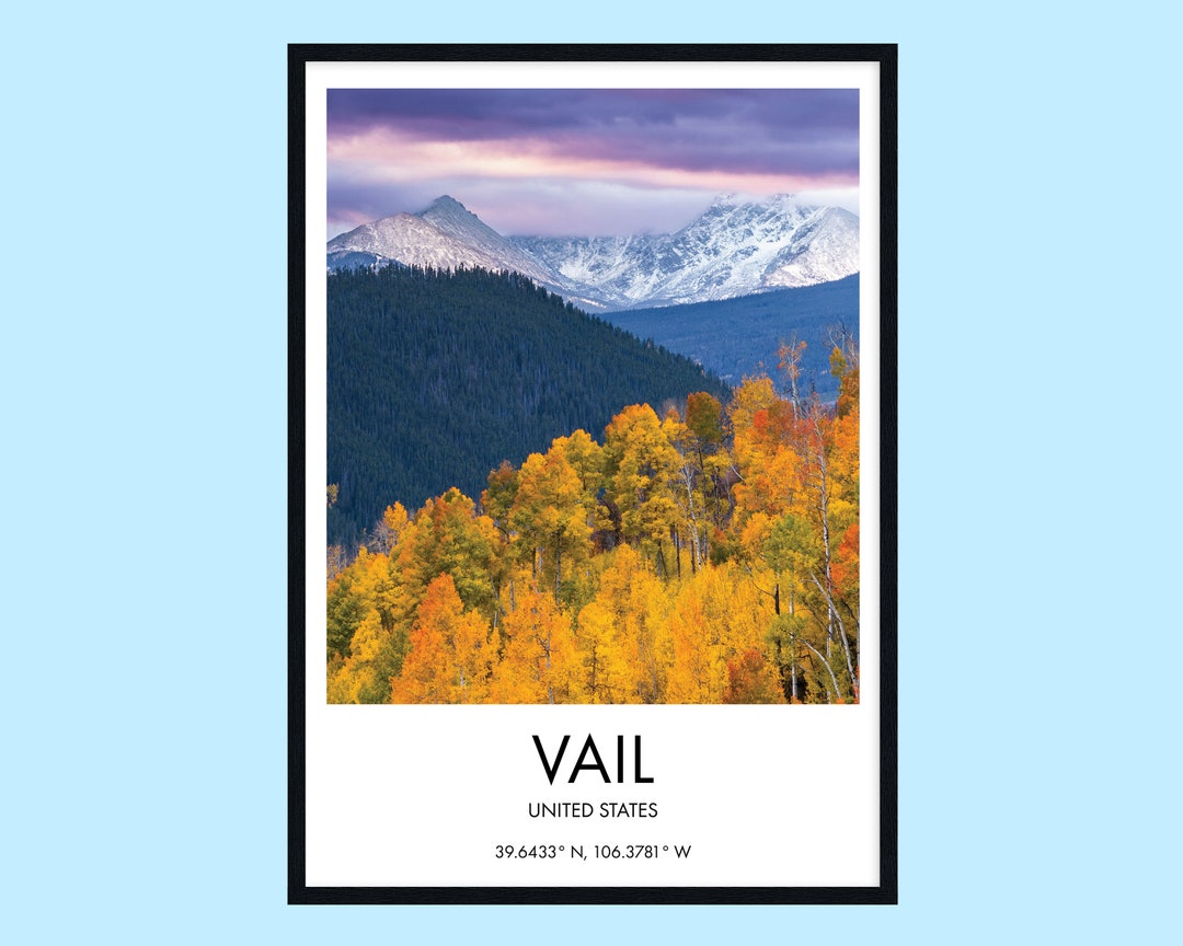 Vail Print, Vail Wall Art, Vail Poster, Vail Photography, Vail Art ...