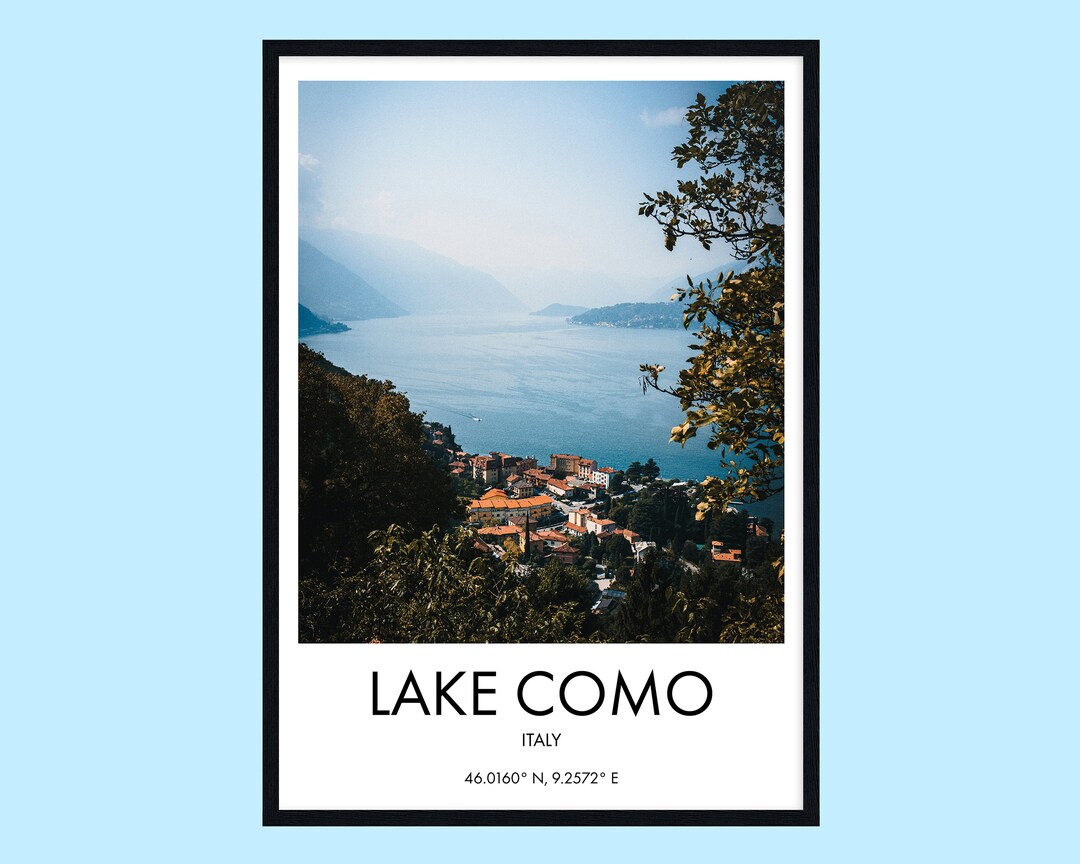 Lake Como Print, Lake Como Wall Art, Lake Como Poster, Lake Como ...