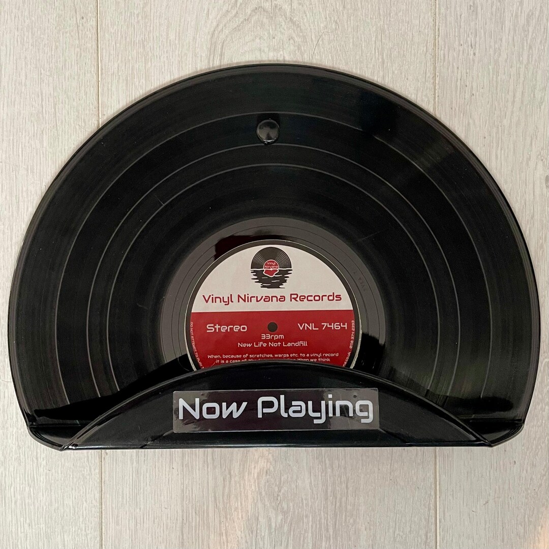 The ‘vinyl Nirvana’ Vinyl Record ‘now Playing’ Wall Mounted Record ...