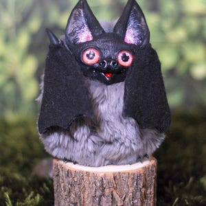 Teddy Bat With Mobile Wings and Red Eyes Stuffed Animal Toy Bat Cub - Etsy