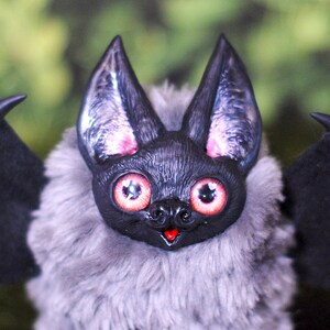 Teddy Bat With Mobile Wings and Red Eyes Stuffed Animal Toy Bat Cub - Etsy