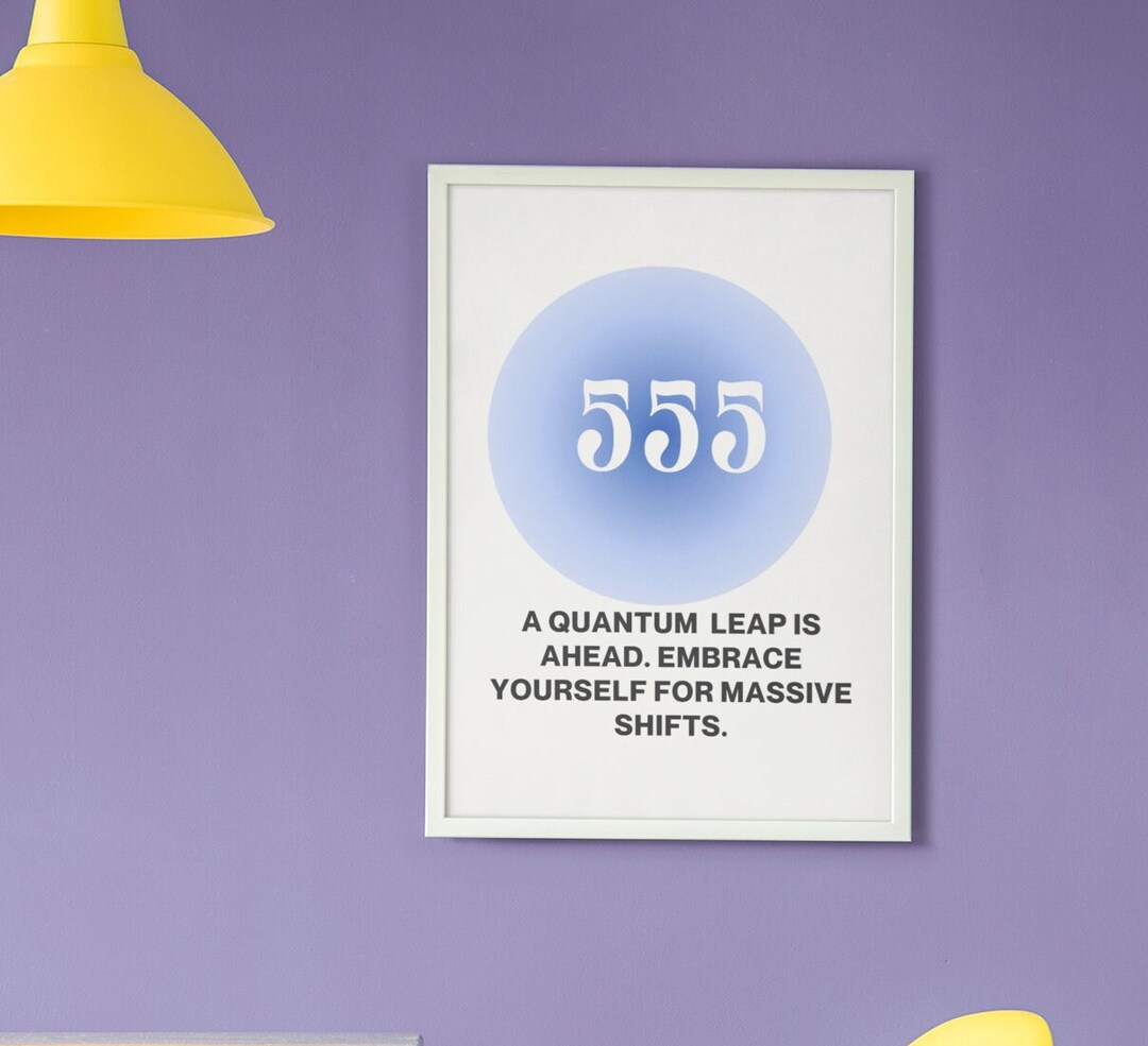 Angel Number 555 Cosmic Code Poster - Etsy