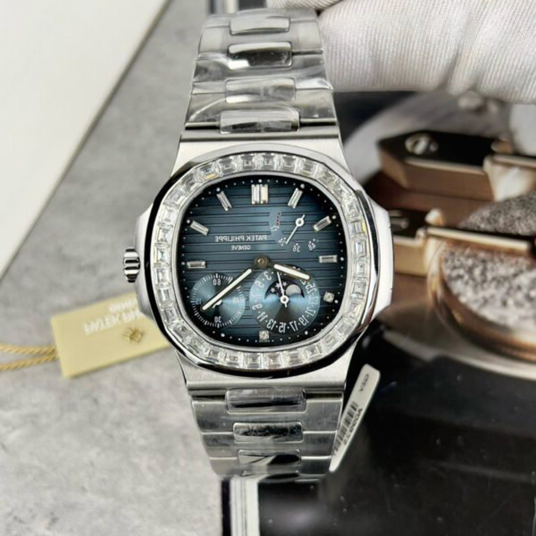 Patek Philippe Nautilus 5712 Blue Diamond 41mm,stainless Steel Patek ...