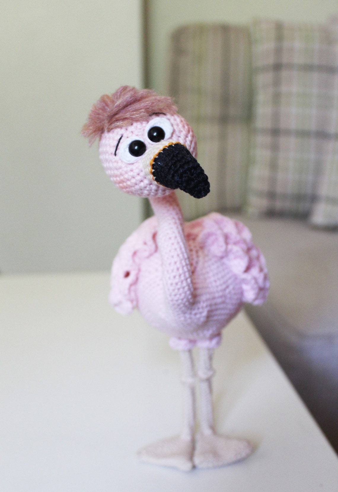 Crochet Flamingo Pattern: Amigurumi Toy With Wireframe (PDF English ...
