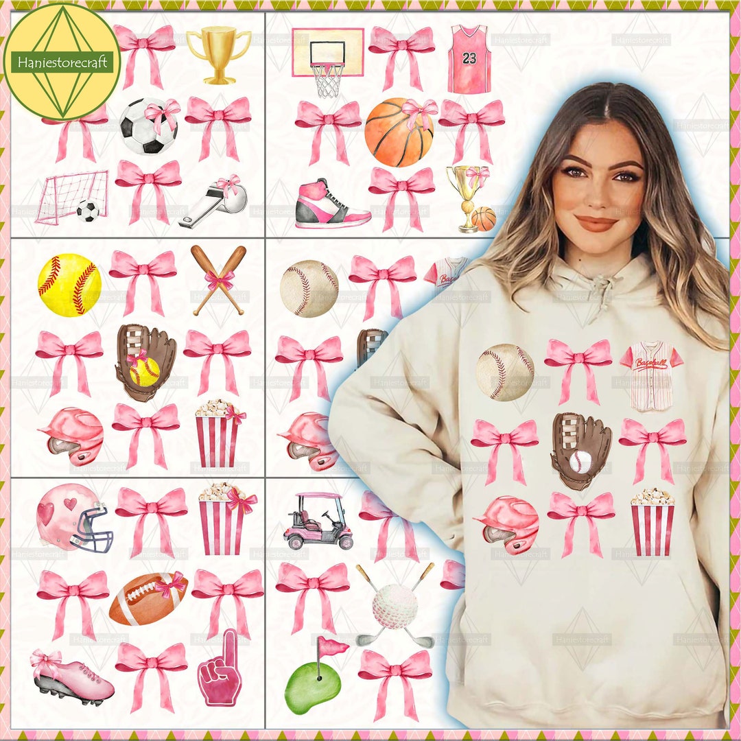 5 Coquette Bow Sports Png Bundle, Sport Mama Png, Soccer Football Golf Mom Png, Coquette Mama ...