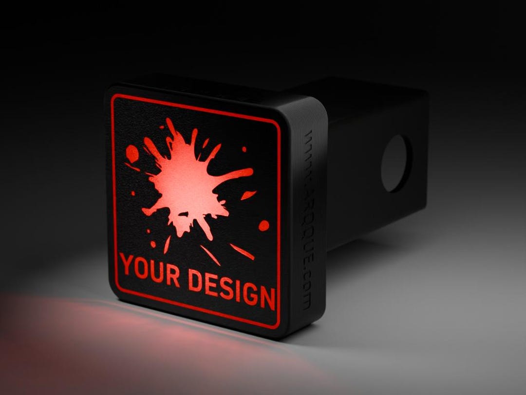 Trailer Hitch Cover Brake Light – Fits 2" Receiver (custom Design) - Etsy