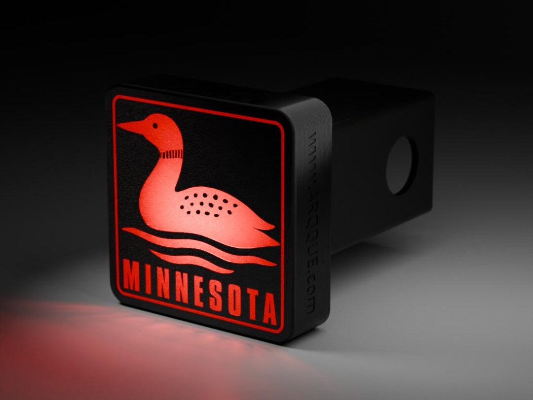 Minnesota LED Hitch Cover – 2" Receiver | State Pride Trailer Hitch ...