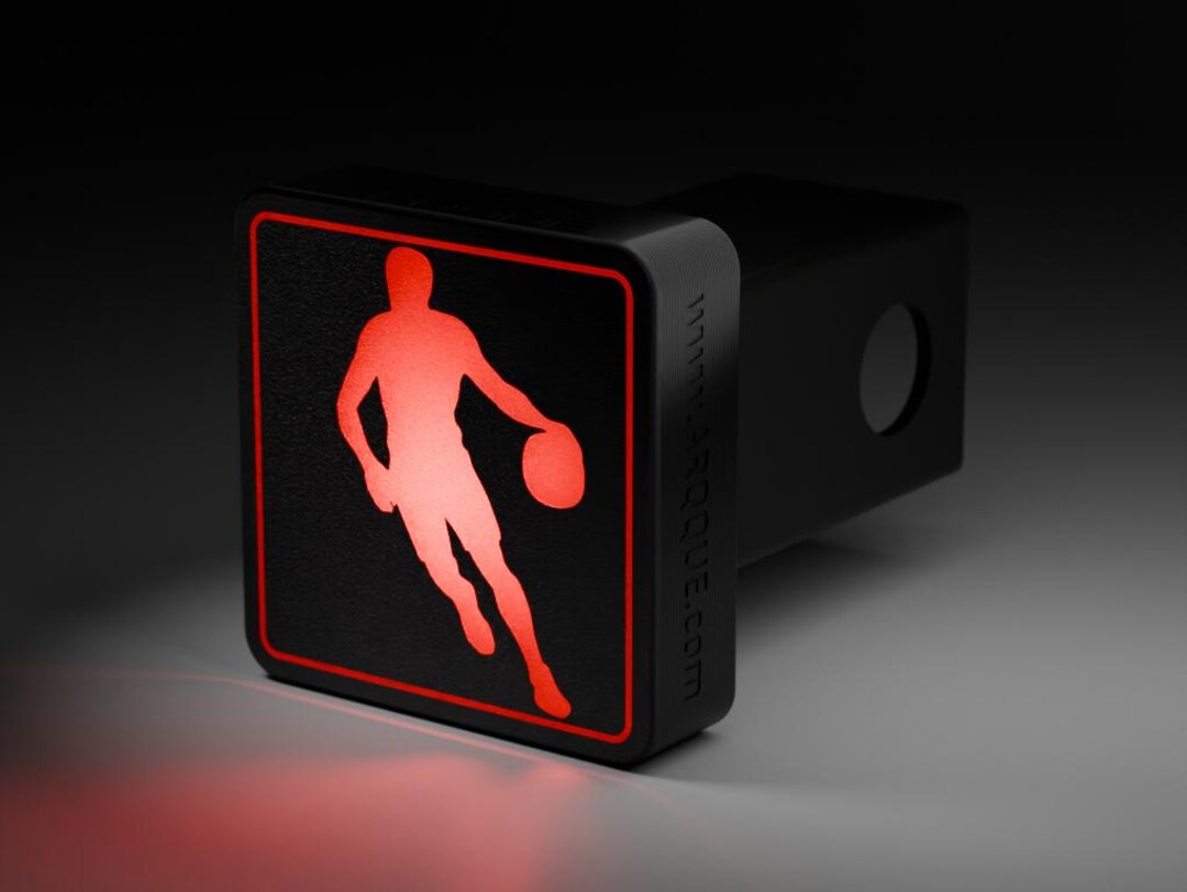 LED Trailer Hitch Cover Light - Basketball Design - Fits 2" Receiver ...