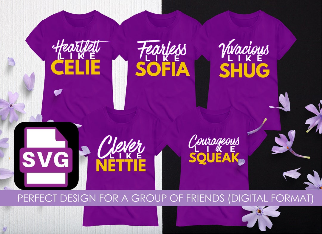The Color Purple SVG ONLY Digital Files Cutting Design for Circut ...