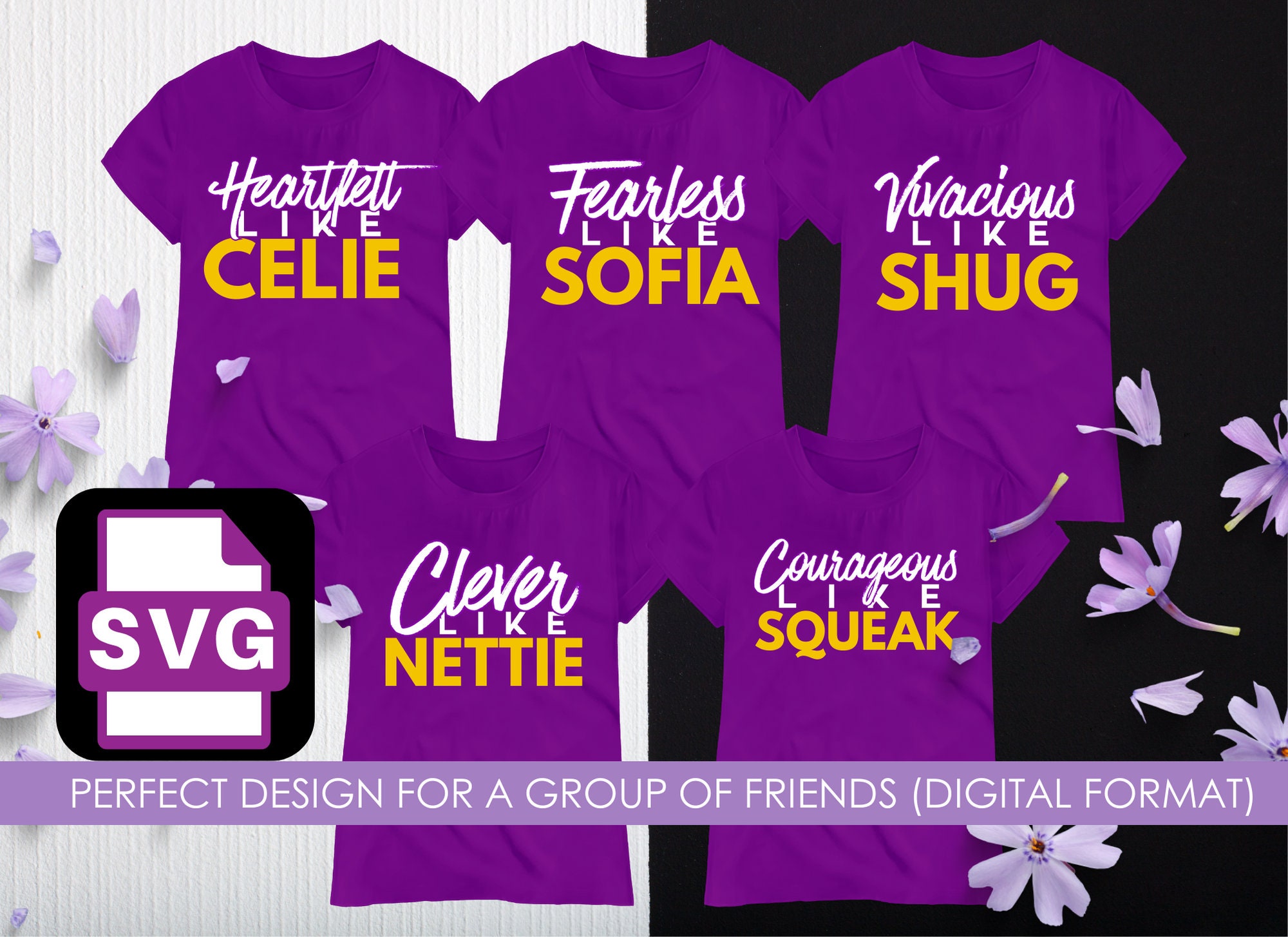 The Color Purple SVG ONLY Digital Files Cutting Design for Circut ...