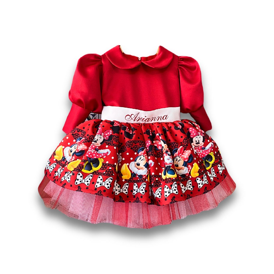 Minnie Dress. Baby Girl Dress. Minnie Mouse Birthday Dress. Sparkle ...