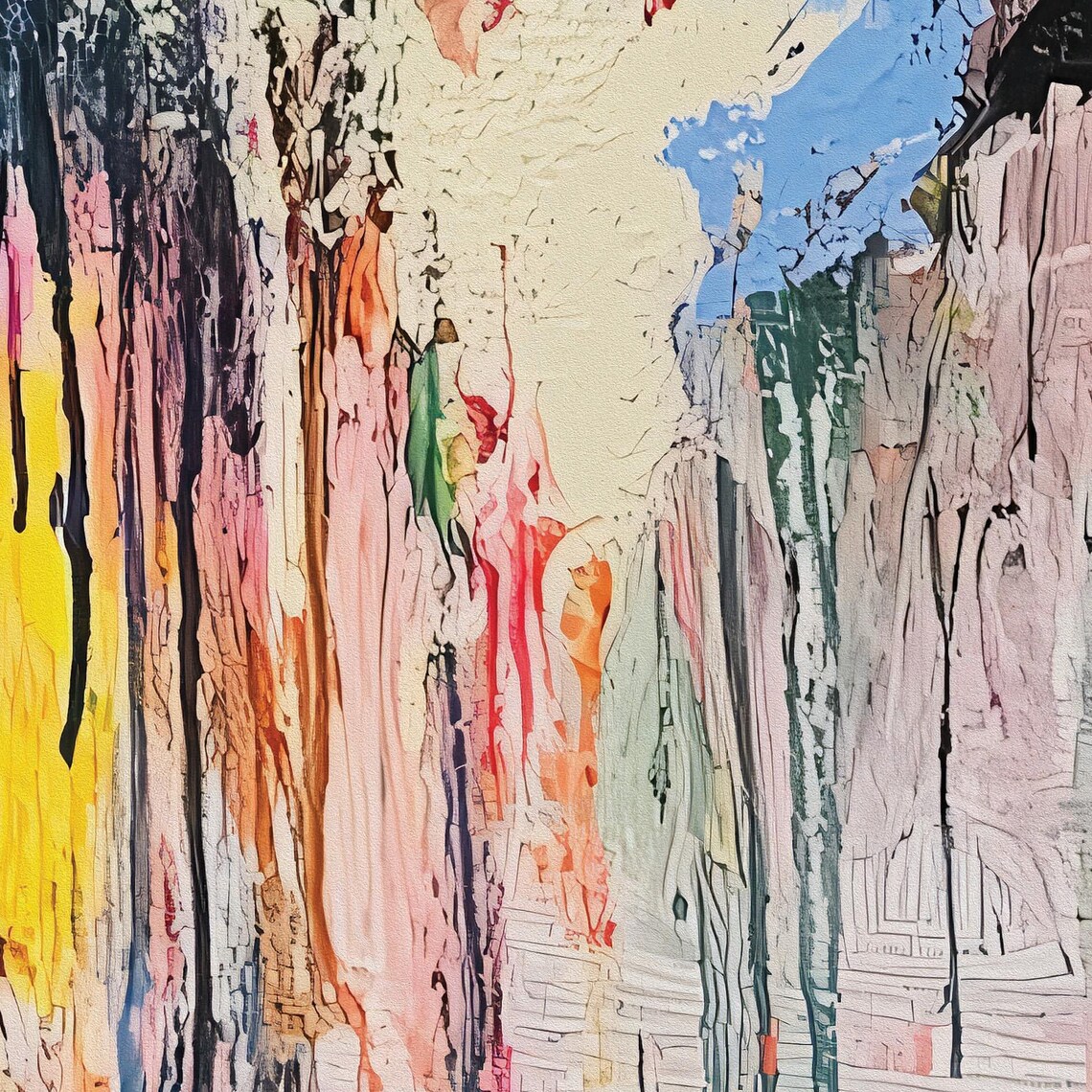 Abstract Expressionist Art Download | Original Large Square Modern ...
