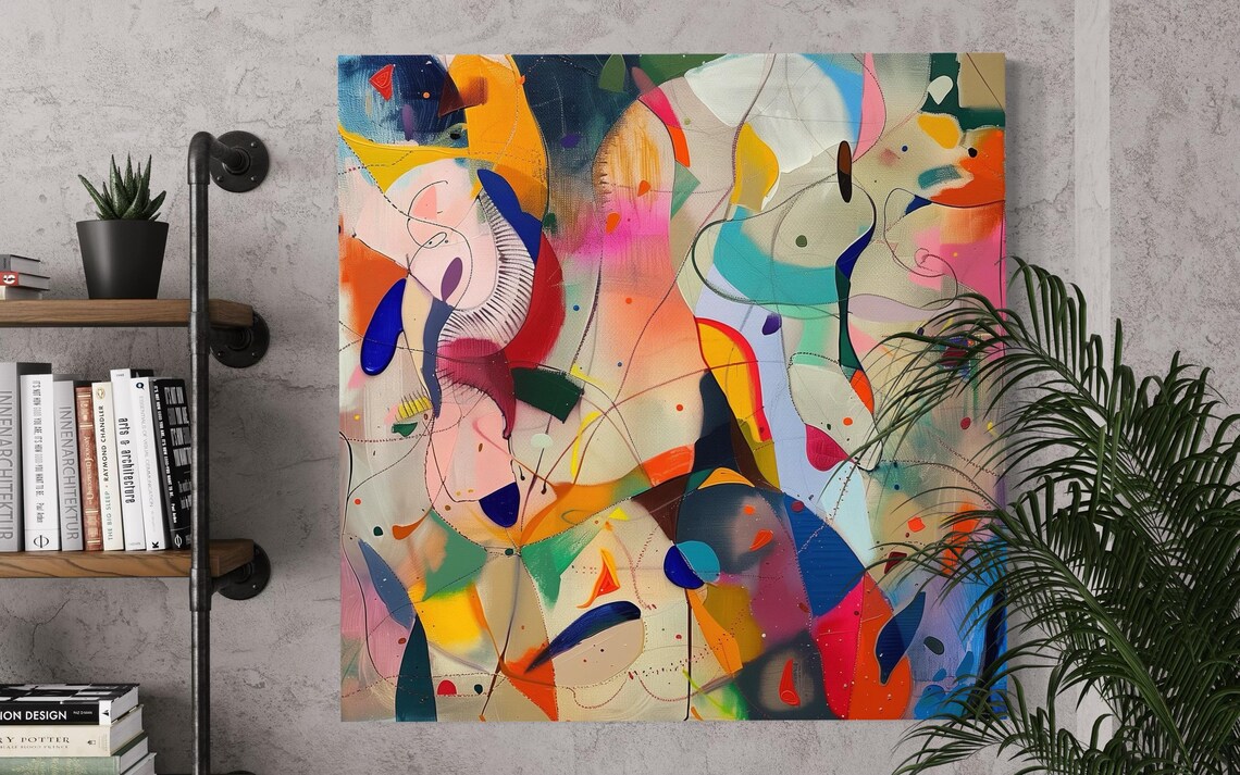 Abstract Expressionist Art Download | Original Classic Square Modern ...