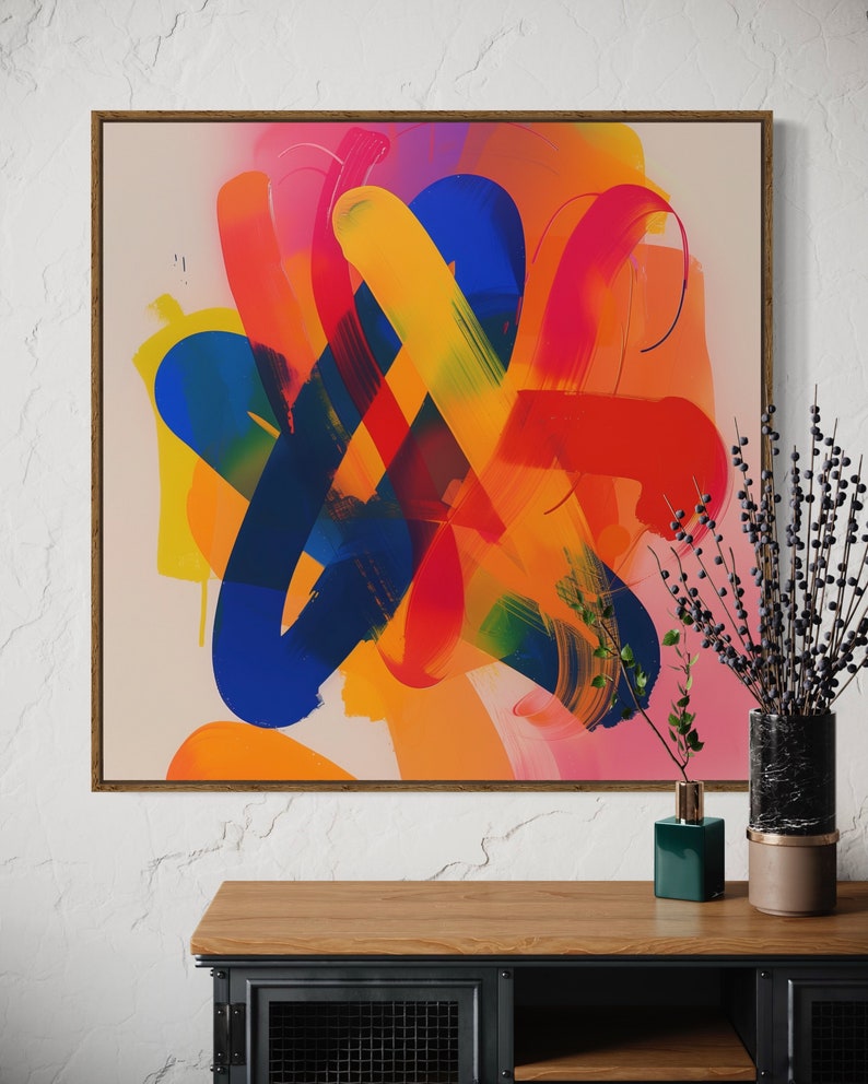 Original Art Digital Download Focal Point, Stunning Abstract Star ...