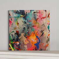 Dynamic Dance Movement Art Print Bold and Colorful Abstract Design ...