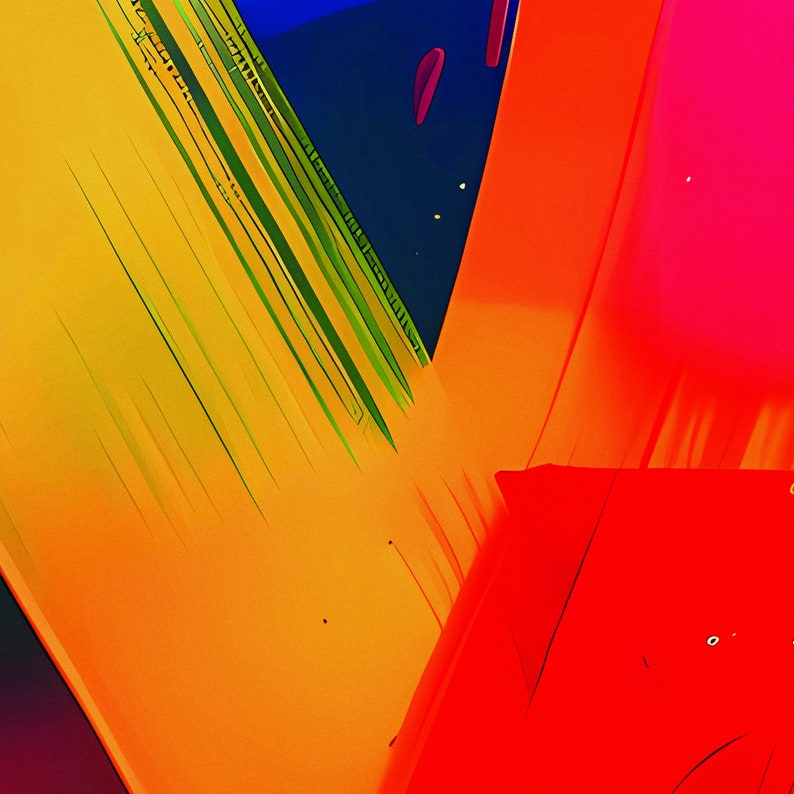 Original Art Digital Download Focal Point, Stunning Abstract Star ...