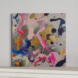 Dynamic Dance Movement Art Print Bold and Colorful Abstract Design ...