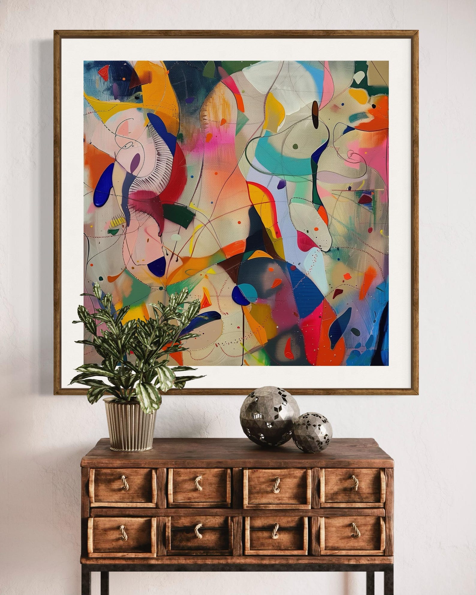 Abstract Expressionist Art Download | Original Classic Square Modern ...