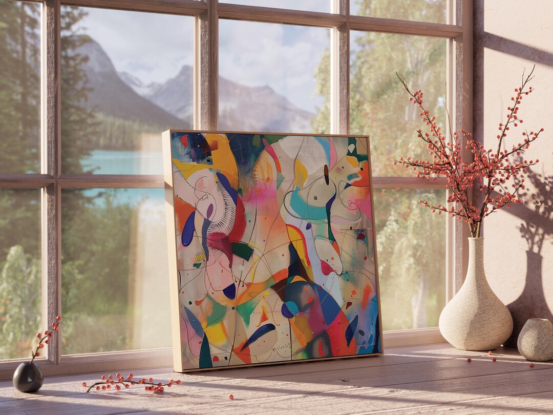Abstract Expressionist Art Download | Original Classic Square Modern ...