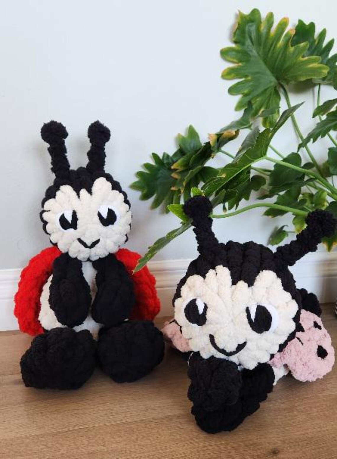 Lia Ladybug Video Tutorial + PDF Pattern | Finger Knit | Chunky Knit ...