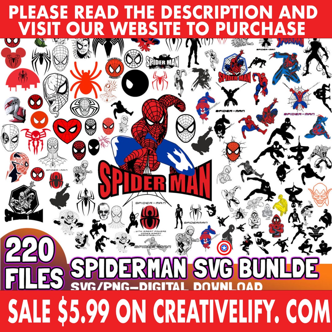 Spiderman SVG, Spiderman Png Files, Spider Man Svg Bundle, Spidey Svg ...