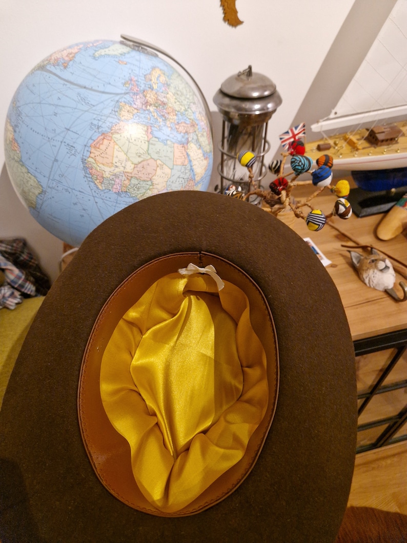 Fedora Rabbit Fur Felt Hat Indiana Jones Poet - Etsy