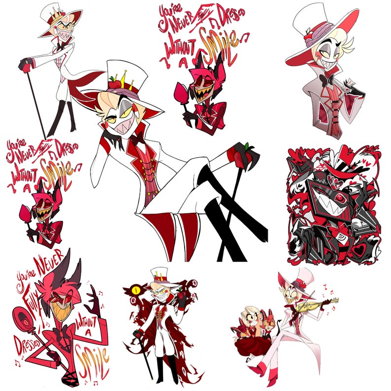Hazbin Hotel Characters Png, Hazbin Hotel Cartoon Png, Birthday Gift ...
