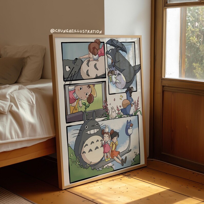 Totoro Poster | Studio Ghibli Wall Art - Etsy Australia