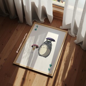 Totoro Print Set | Studio Ghibli Nursery Decor - Etsy