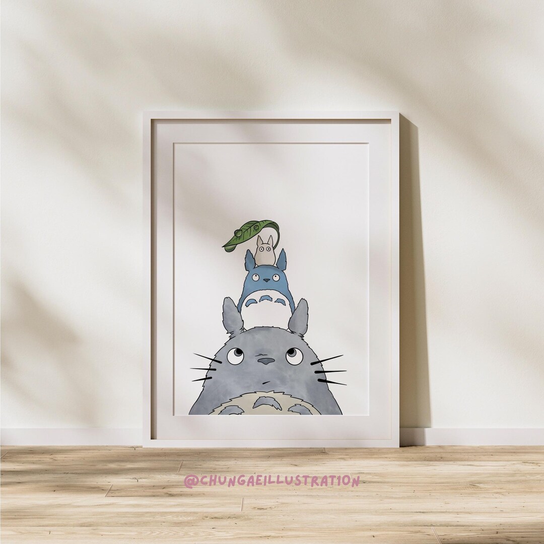 Studio Ghibli Wall Art Printable, Totoro Poster, Studio Ghibli Merch ...