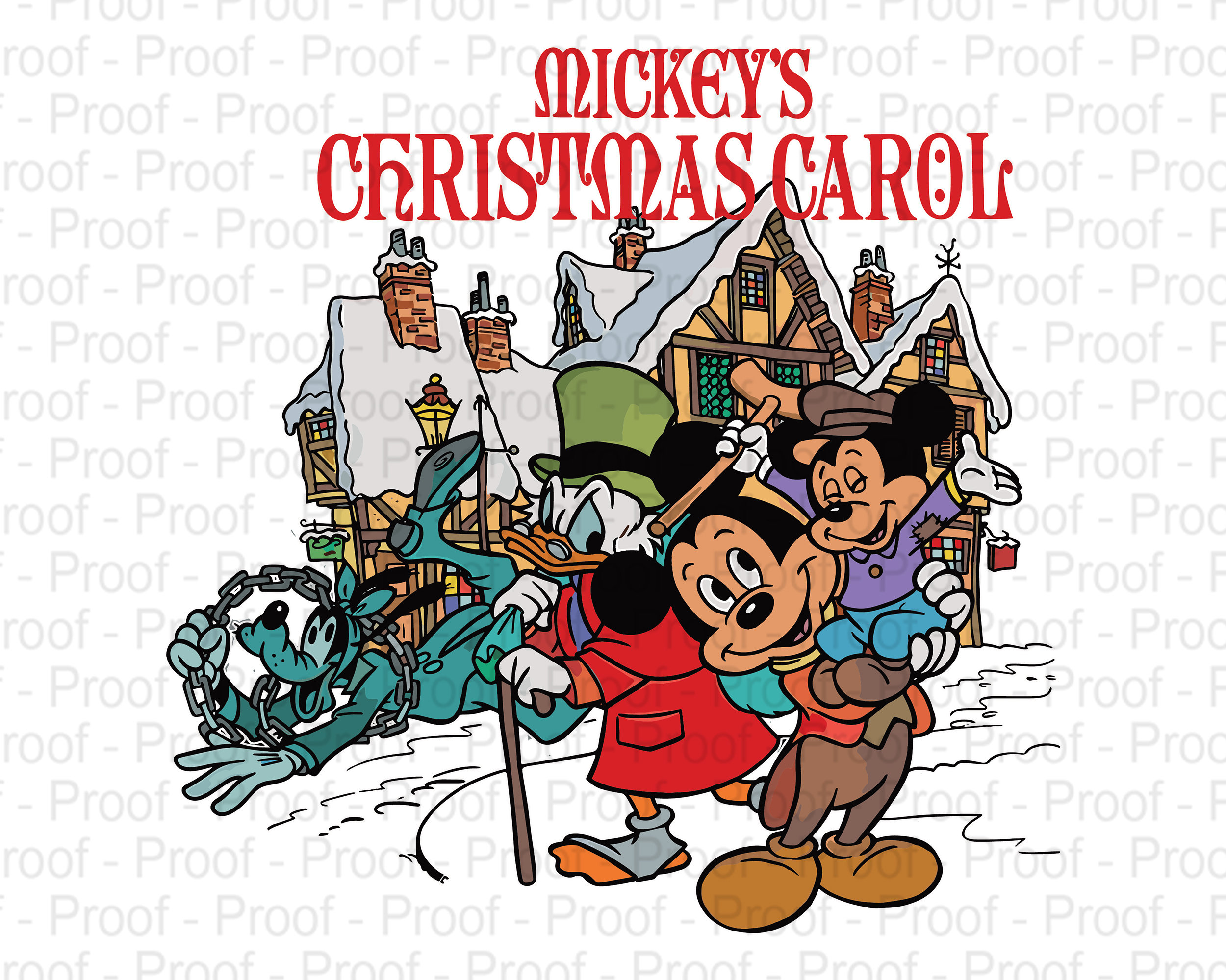 Retro Mickey Christmas Carol Movie Png Mickey Very Merry Xmas - Etsy
