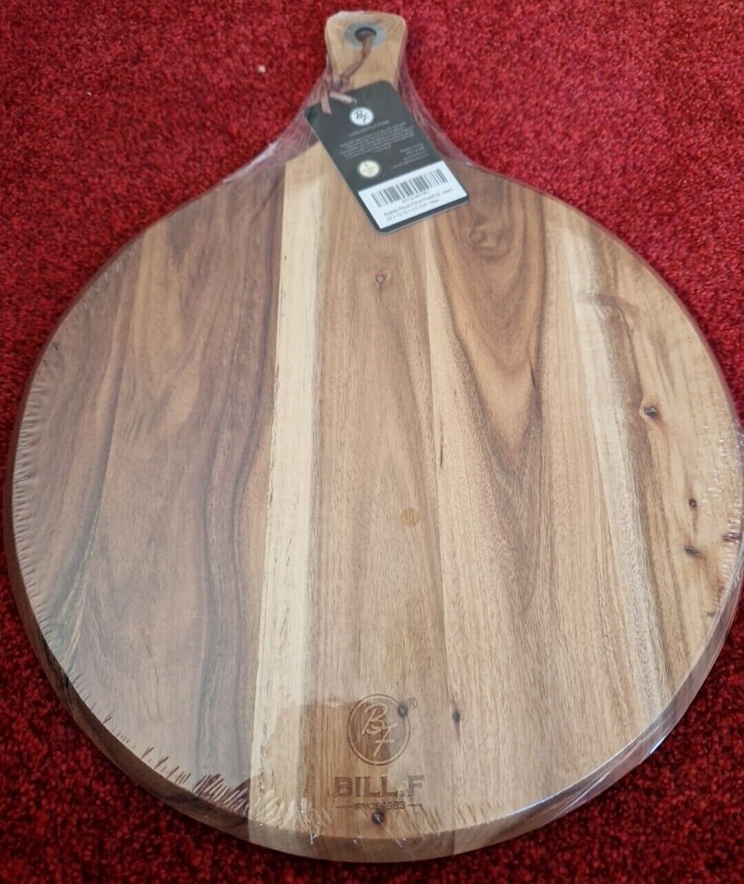 Rustic Acacia Wood Round Chopping Board - Etsy UK