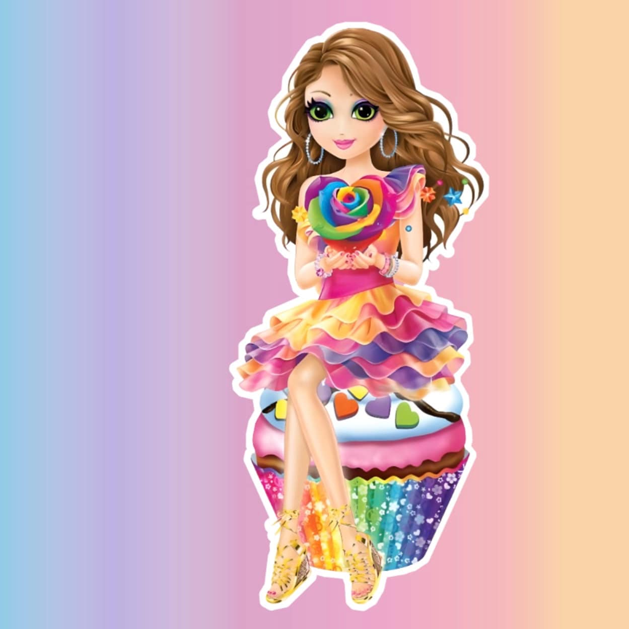90s Nostalgia Rainbow PNG Bundle Lisa Frank Inspired Bright Vibrant ...