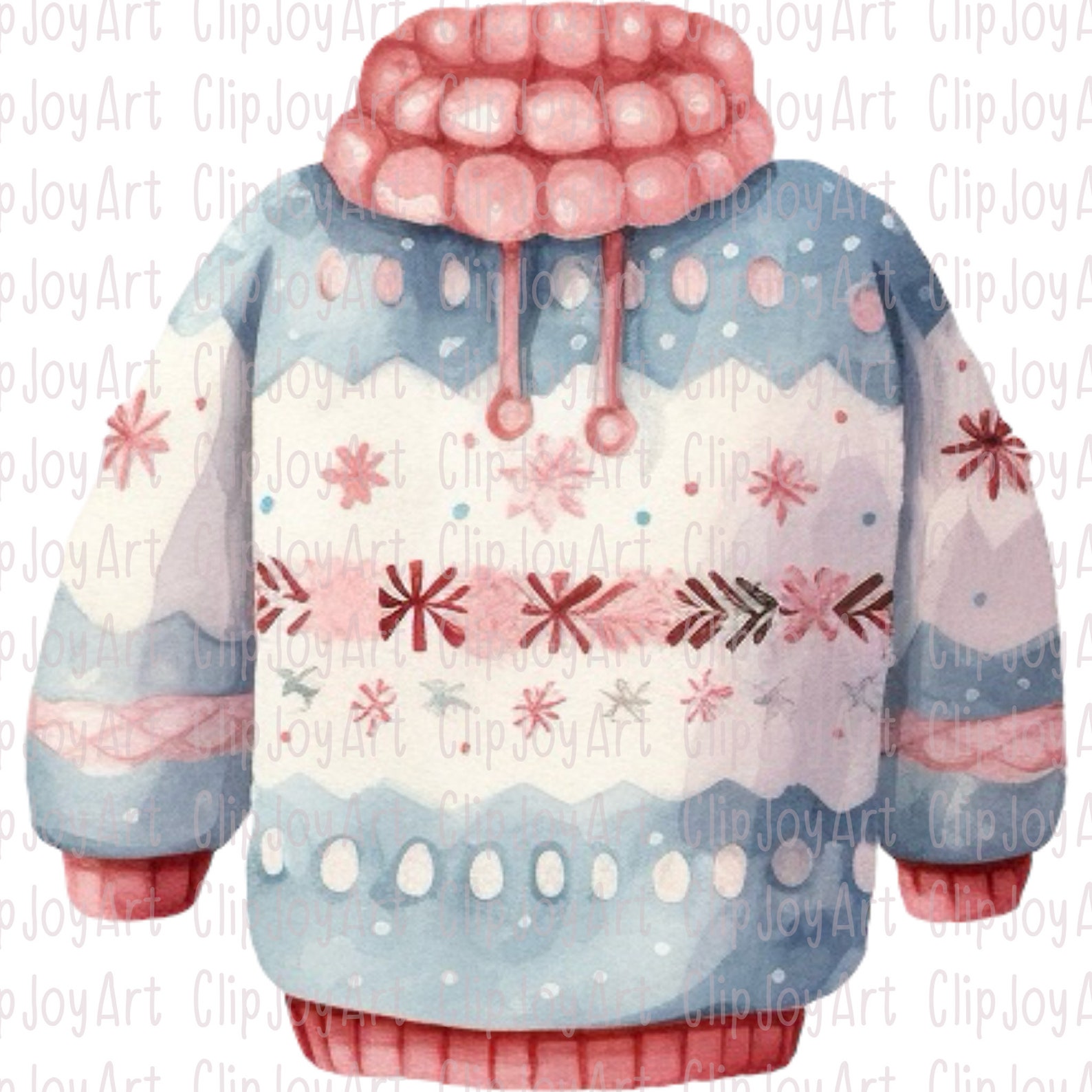 Clipjoyart Pink Christmas Sweaters Winter Holiday Wear Clip Art ...
