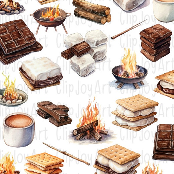 S'mores Clip Art - Etsy