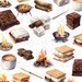 Clipjoyart Smores Chocolate Campfire Marshmallow Clip Art Transparent ...