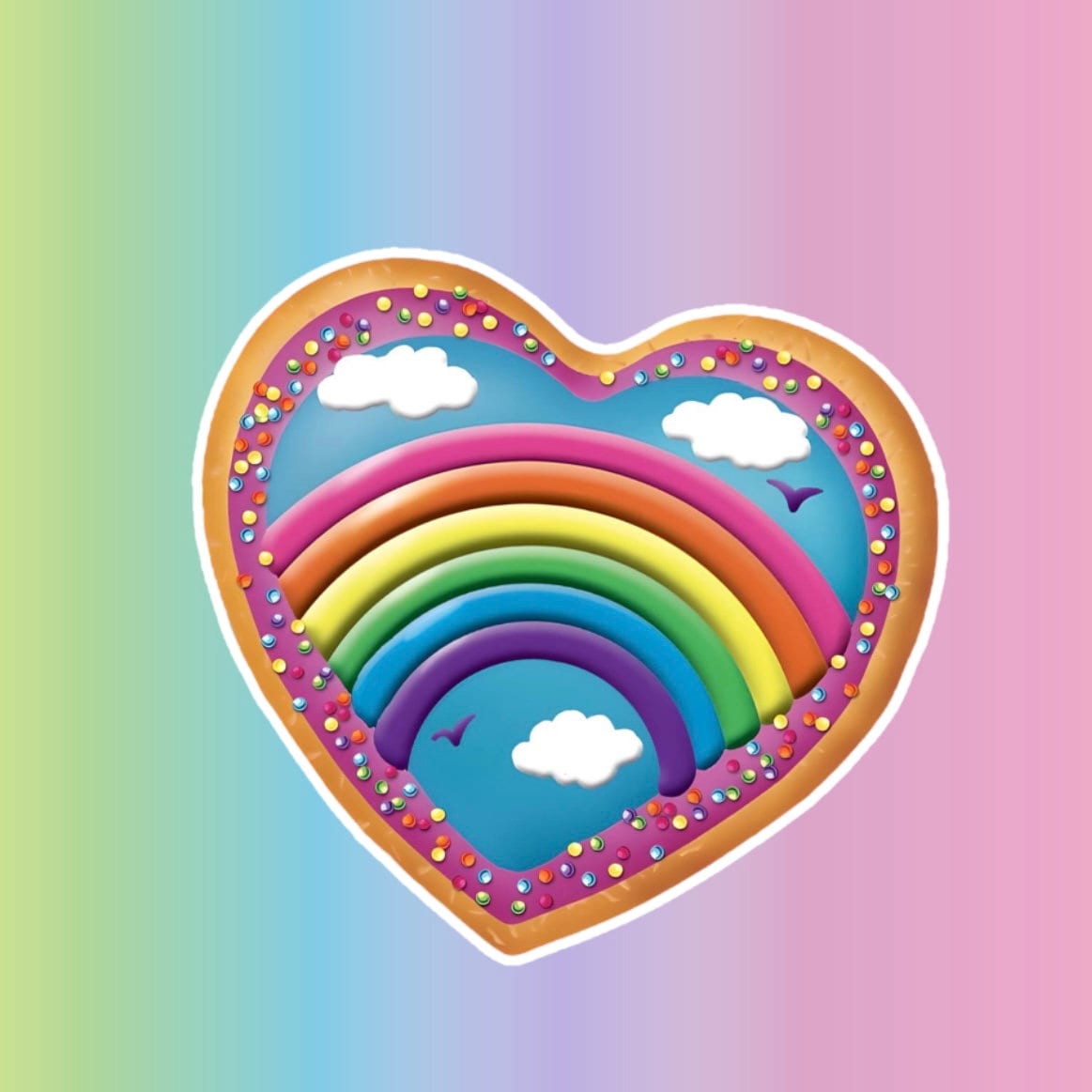 90s Nostalgia Rainbow PNG Bundle Lisa Frank Inspired Bright Vibrant ...