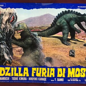 GODZILLA Vs the SMOG MONSTER Hedora Movie Poster Italian 1971 Yongary ...