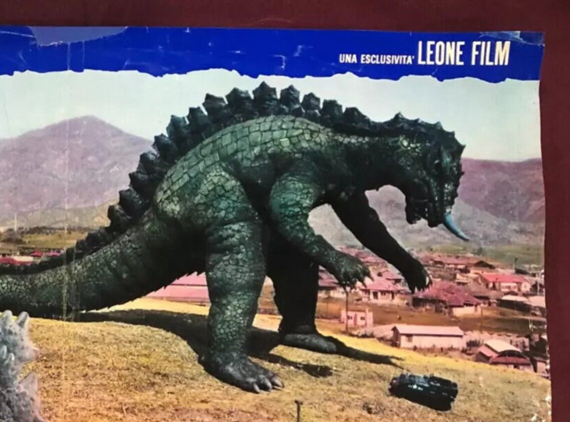 GODZILLA Vs the SMOG MONSTER Hedora Movie Poster Italian 1971 Yongary ...